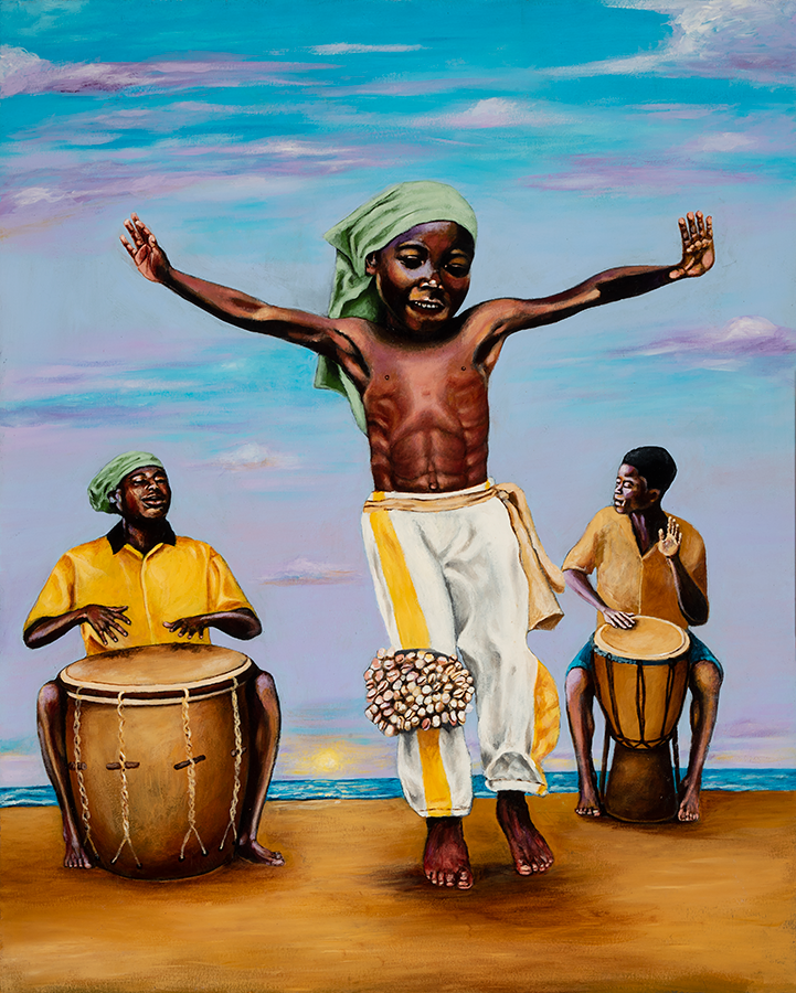 Young Garifuna Boy Dancing Punta - Green Acre