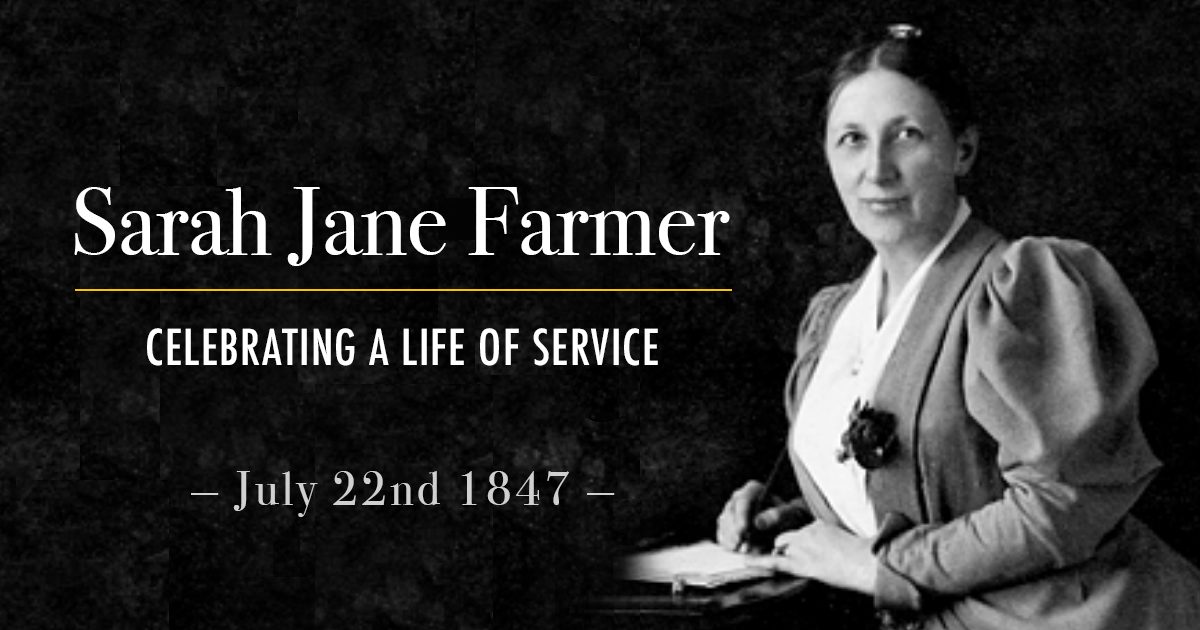 Sarah Jane Farmer: Celebrating a Life of Service - Green Acre